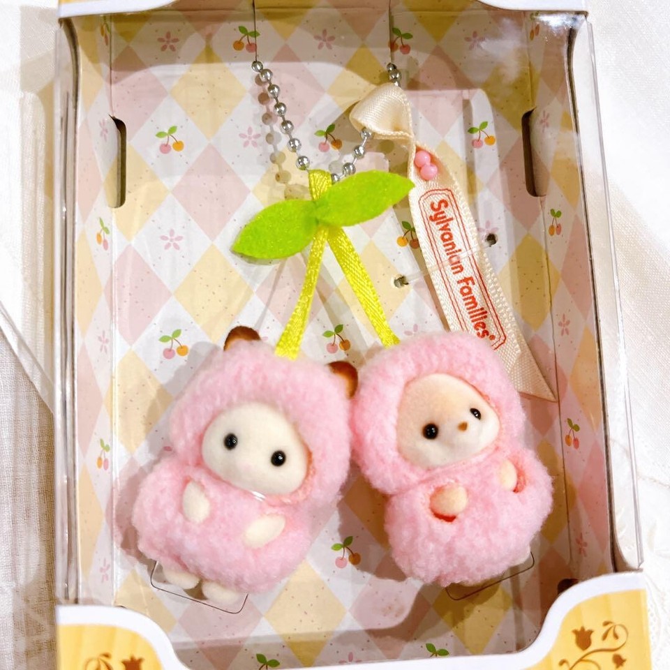 Sylvanian Families Calico Critters Key Chain Cherry Baby Limited Japan ...