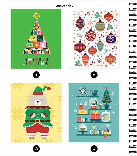 Brain Games - Sticker by Number: Christmas (28 Images to Sticker ...