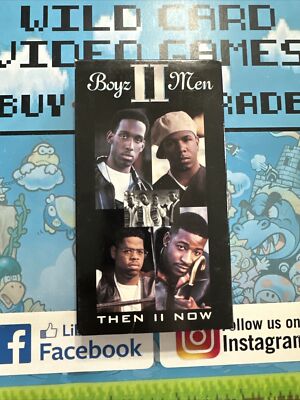 Boyz II Men Then II Now VHS VCR Tape Vintage 1994 R&B Music Blockbuster ...