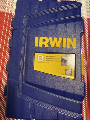 IRWIN Tools #3410080 SPEEDBOR Blue Groove Pro Spade Bit Set with Case ...