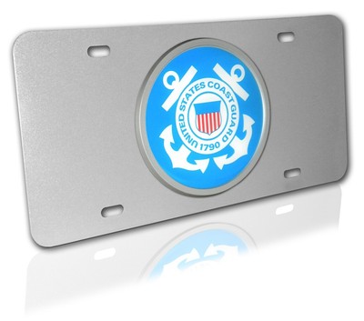 U.S. Coast Guard Seal Emblem USCG Brushed Metal License Plate | eBay