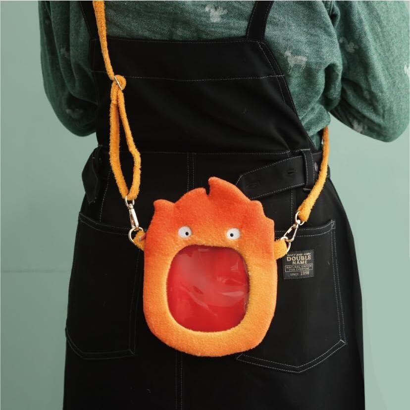Howl's Moving Castle Plush Pochette Calcifer Pouch Shoulder Bag Studio ...