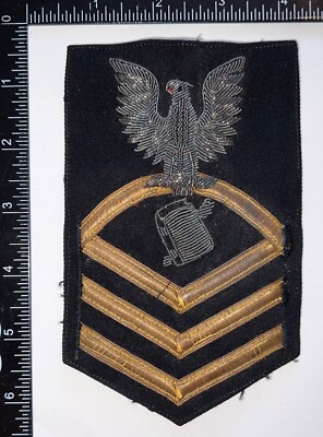 Bullion USN US Navy Personnel Man Chief Petty Officer Rate Patch | eBay