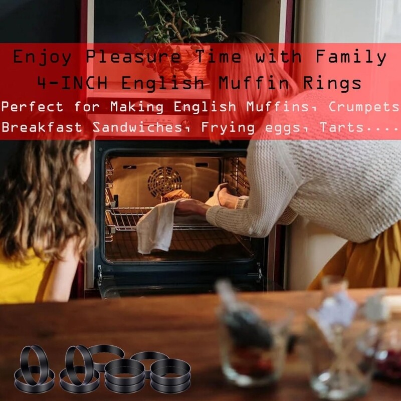 Crumpet Molds English Muffin Molds Multi Purpose Baking Molds for ...