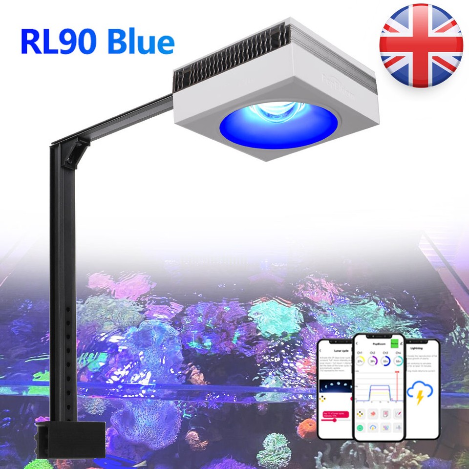 PopBloom RL90 WiFi Marine LED Aquarium Lighting for 24" 60cm 2ft Coral ...
