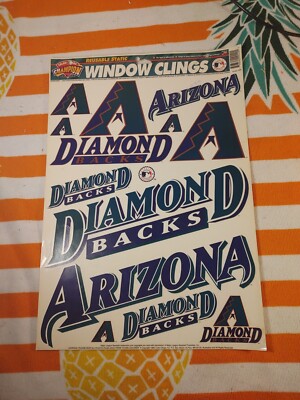 Vintage 1996 Arizona Diamondback Window Clings Decals | eBay