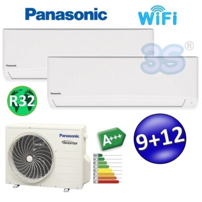 Climatiseur double split TZ A+++ R32 PANASONIC 9000+12000 avec WiFi ...