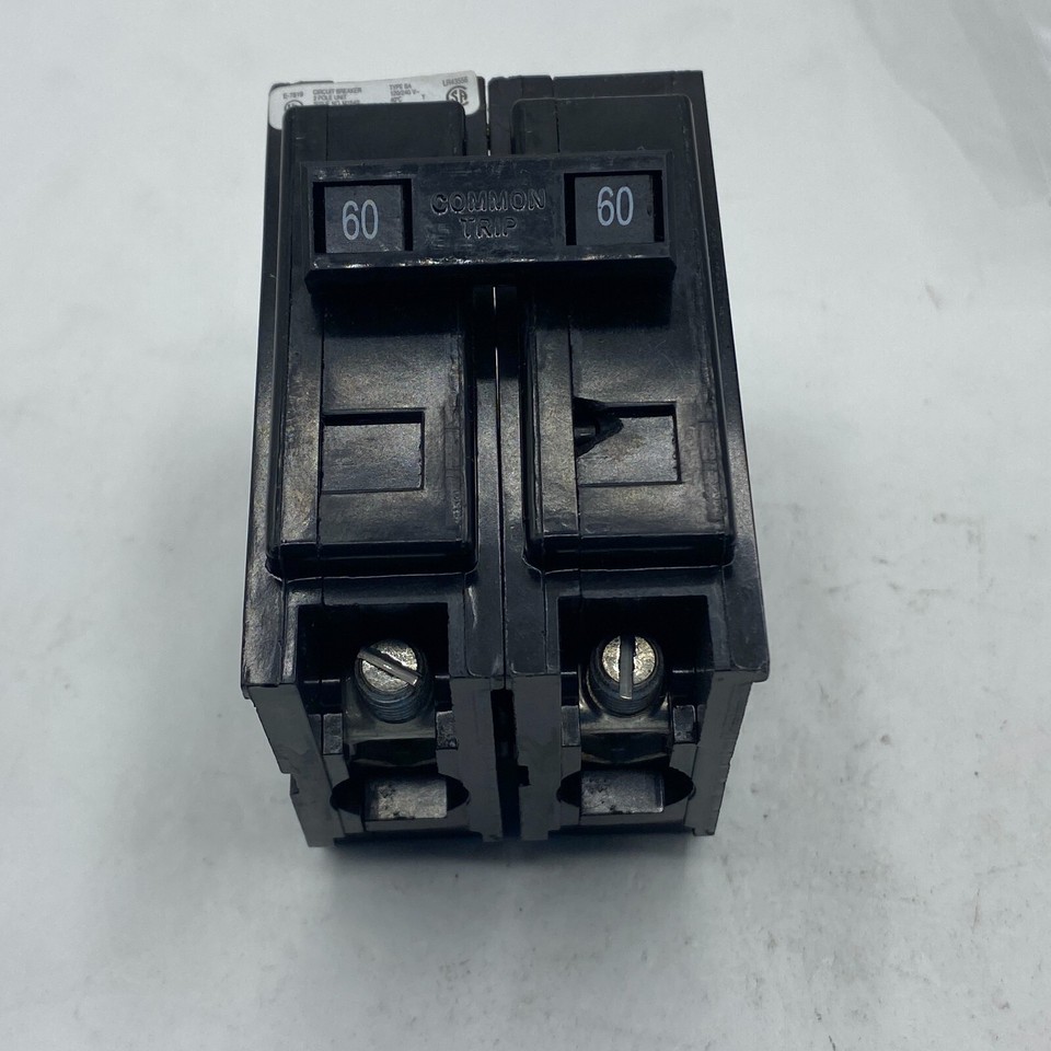 EATON BAB2060 2 Pole 60 AMP Type BA Circuit Breaker 240V | eBay