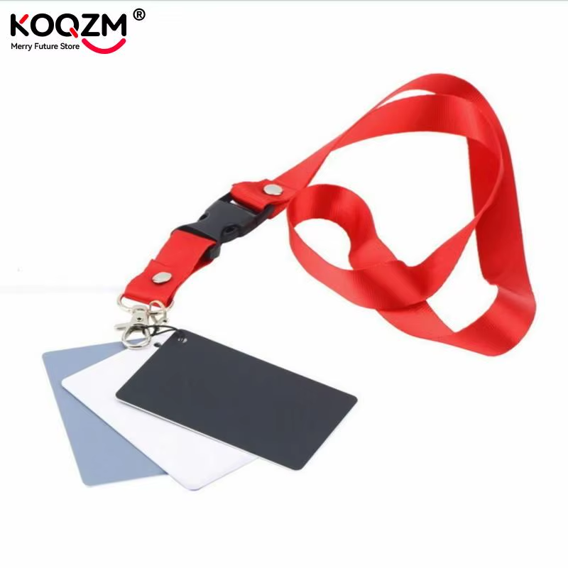 3 in 1 White Black Grey Balance Cards 18 Degree Gray Card S Size with ...