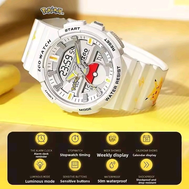 ZGO- WATCH-Baby Pikachu Pokemon White | eBay
