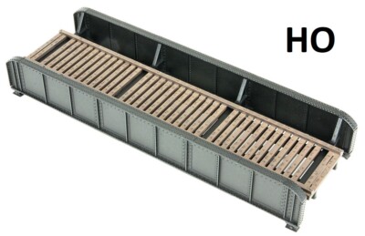 HO - 50' Single Track Through Girder Bridge "Building Kit"- 933-4501 | eBay