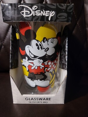 Disney Silver Buffalo Disney Glassware 16 Oz | eBay
