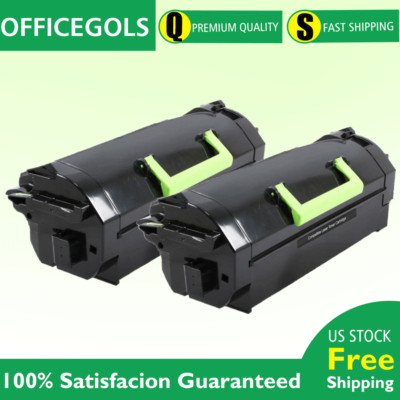 2 PK Toner For Lexmark 52D1H00 521H MS710N MS810 MS811 MS812 High Yield ...