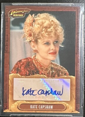 2008 Topps INDIANA JONES TOPPS HERITAGE Kate Capshaw AUTOGRAPH AUTO ...