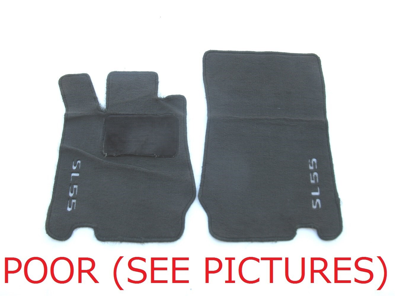 2003-2006 Mercedes-Benz SL55 SL500 SL600 Front Black Carpet Floor Mats ...