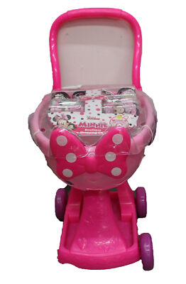 Disney Junior Minnie Bowtique Shopping Cart Pink (One Wheel Broken) | eBay