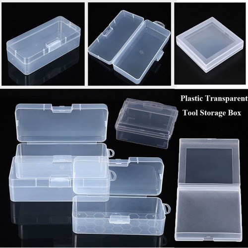 Square Storage Box Plastic Small Items Case Packing Boxes Power Tools ...