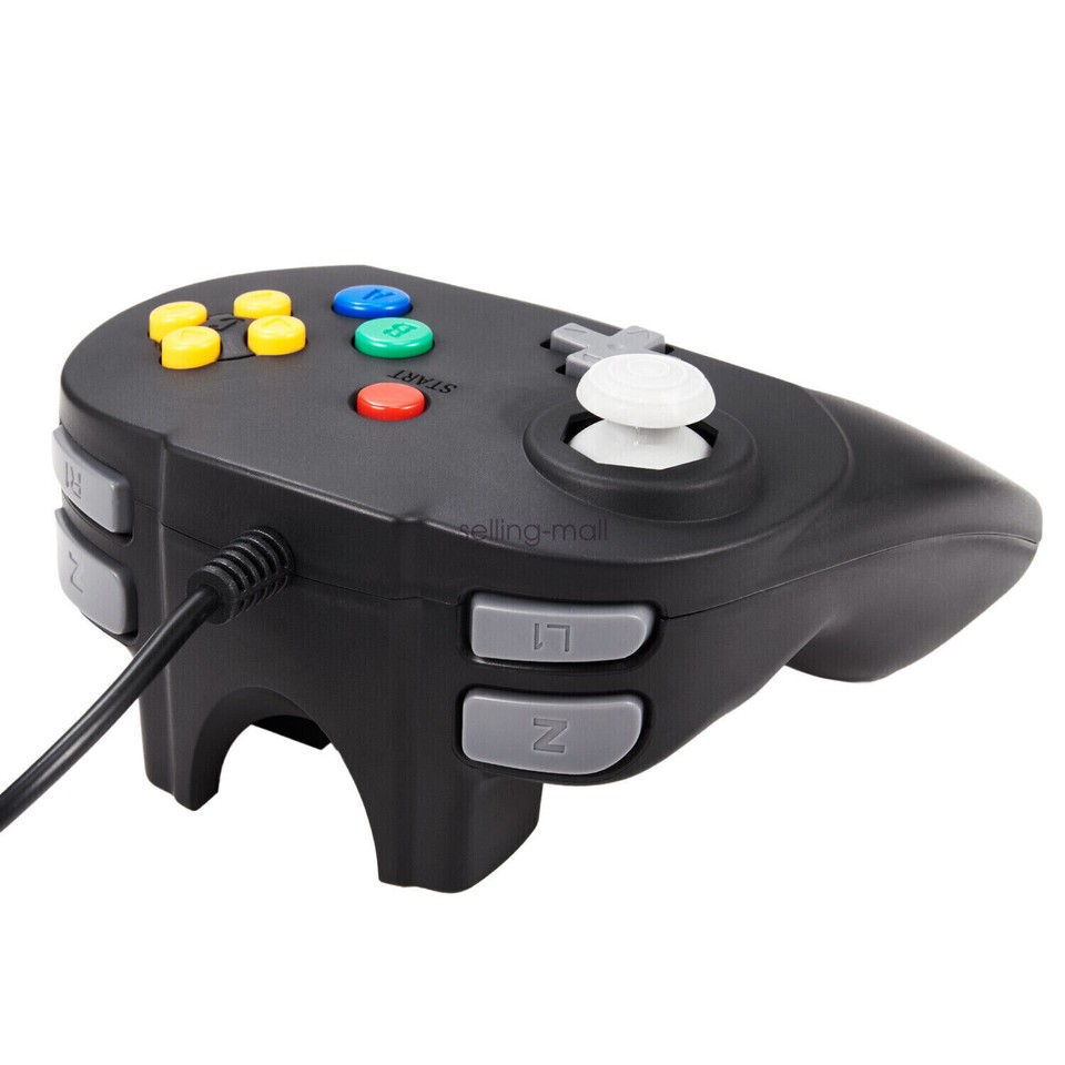 Mini N64 Wired Controllers Joystick Dual Z Button For Nintendo 64 Video ...