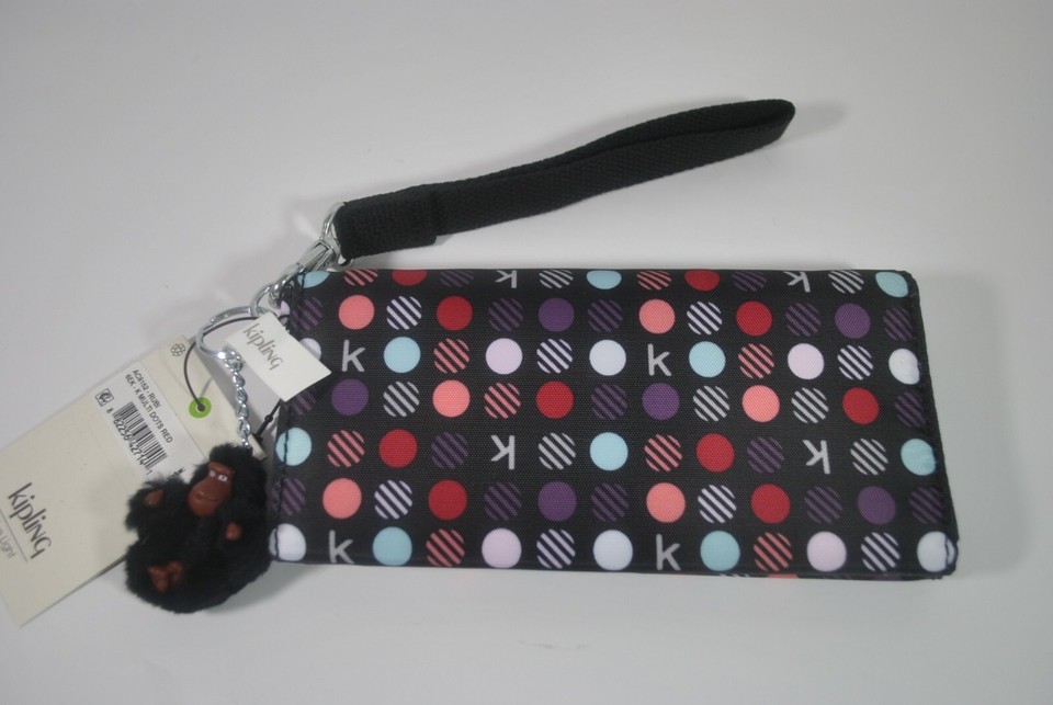New With Tag Kipling RUBI Large Wallet / Wristlet with Furry Monkey | eBay
