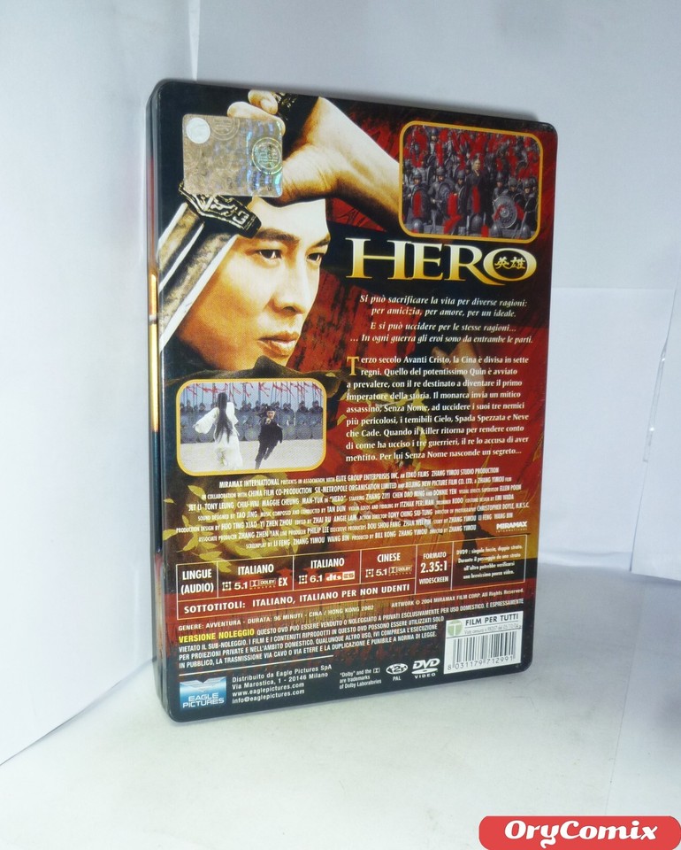 Hero - with Jet Li - Steelbook Case - DVD Rental Version Discreet | eBay UK