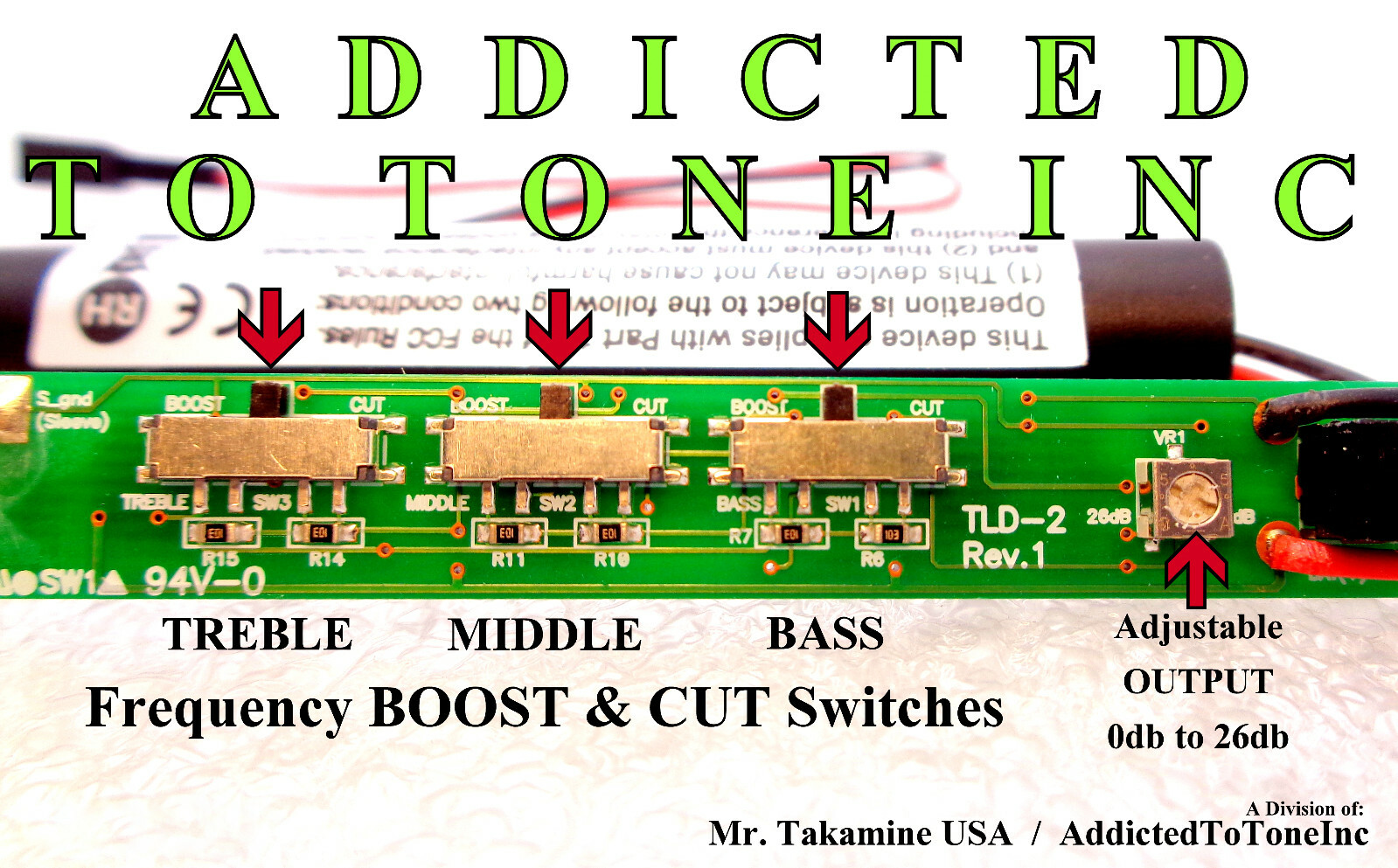 Takamine Pro Series TLD 2 Line Driver Preamp / GOLD / Genuine OEM Part | eBay