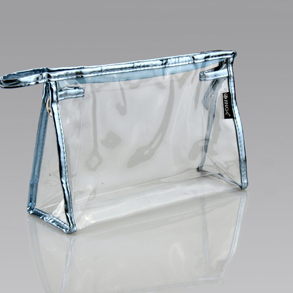 PVC Clear Transparent Case Cosmetic Make Up Bag Toiletry Travel Zipper ...