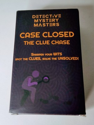 Detective Mystery Masters Case Closed - The Clue Chase Card Game | eBay
