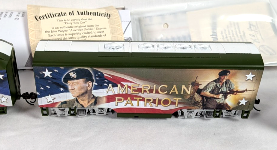 Hawthorne Village Bachmann John Wayne American Patriot Train Set w/ COA ...