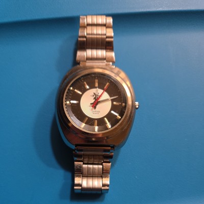 Spaze X Mens Watch w/ Beveled Prismatic Crystal, Very Attractive Runs ...