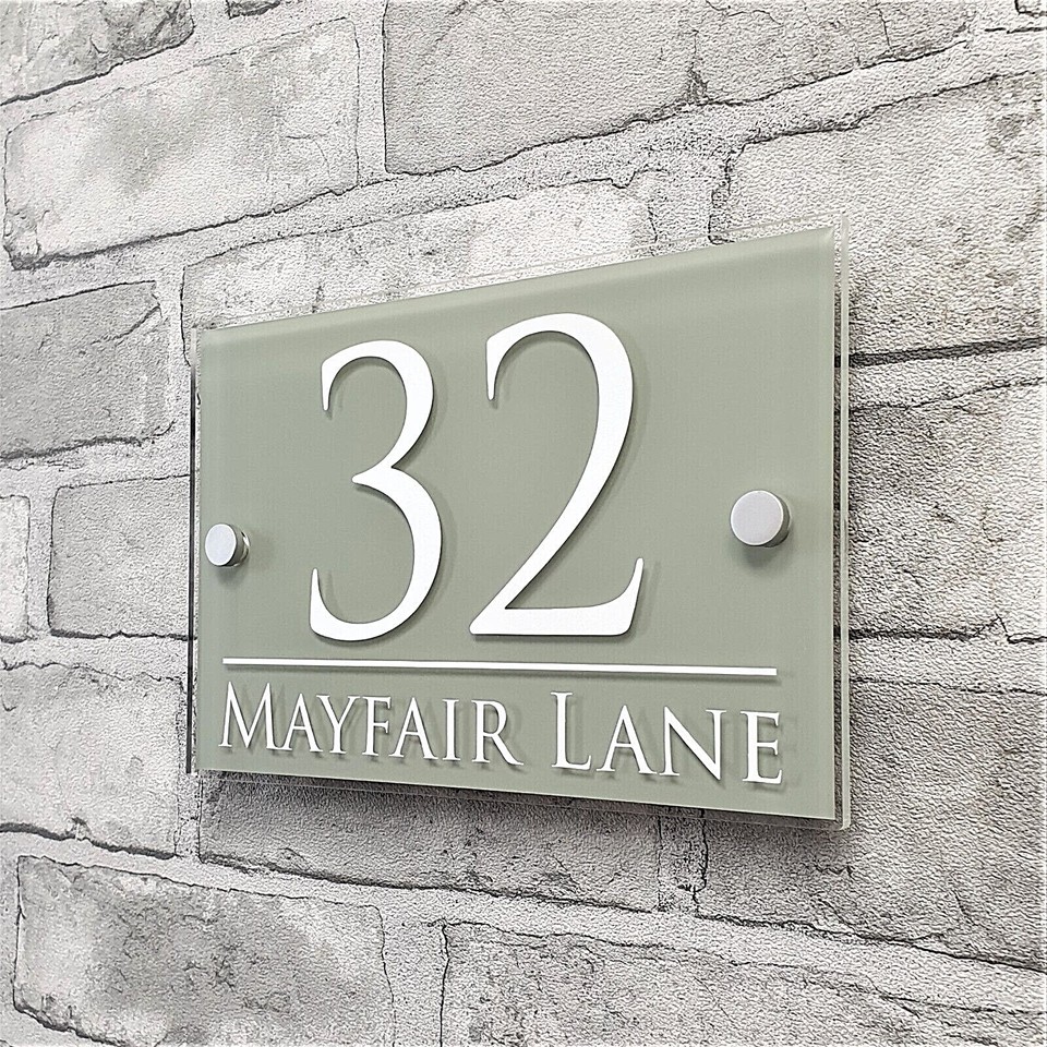 Contemporary House Sign Address Plaques Door Number Name Plates ...