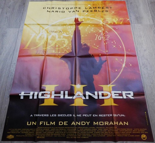 Highlander III: The Sorcerer French Movie Poster Original 47"63 1994 C ...