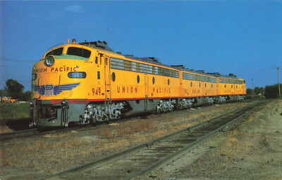 Postcard Locomotive Union Pacific E9 Units A-B-A No 949 No 963B No 951 ...
