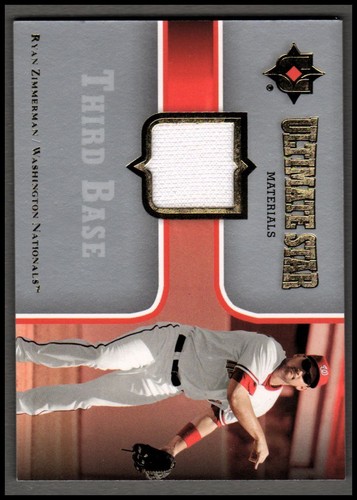 2007 Ultimate Collection Ultimate Star Materials #RZ Ryan Zimmerman ...
