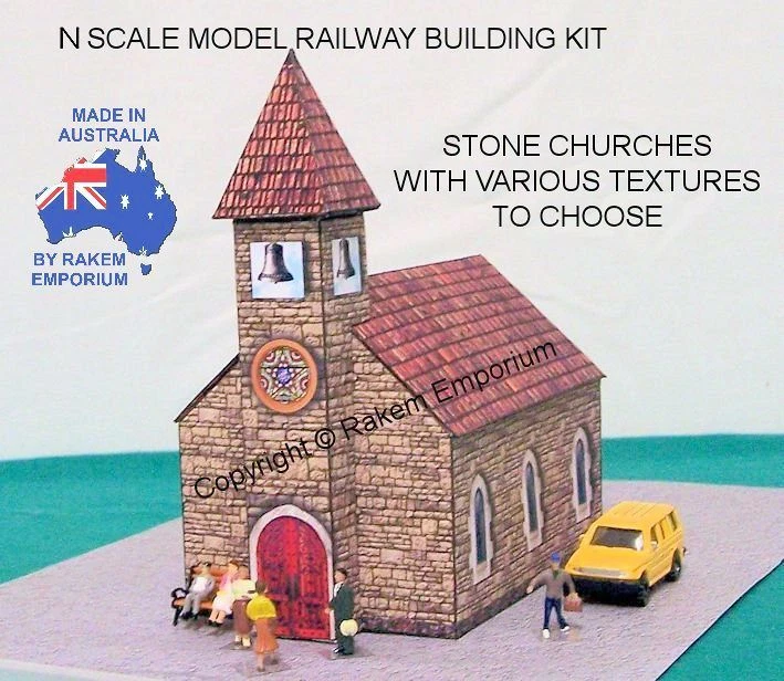 Build A Church Printable Paper Model Buildings HO Scale, OO, 48% OFF