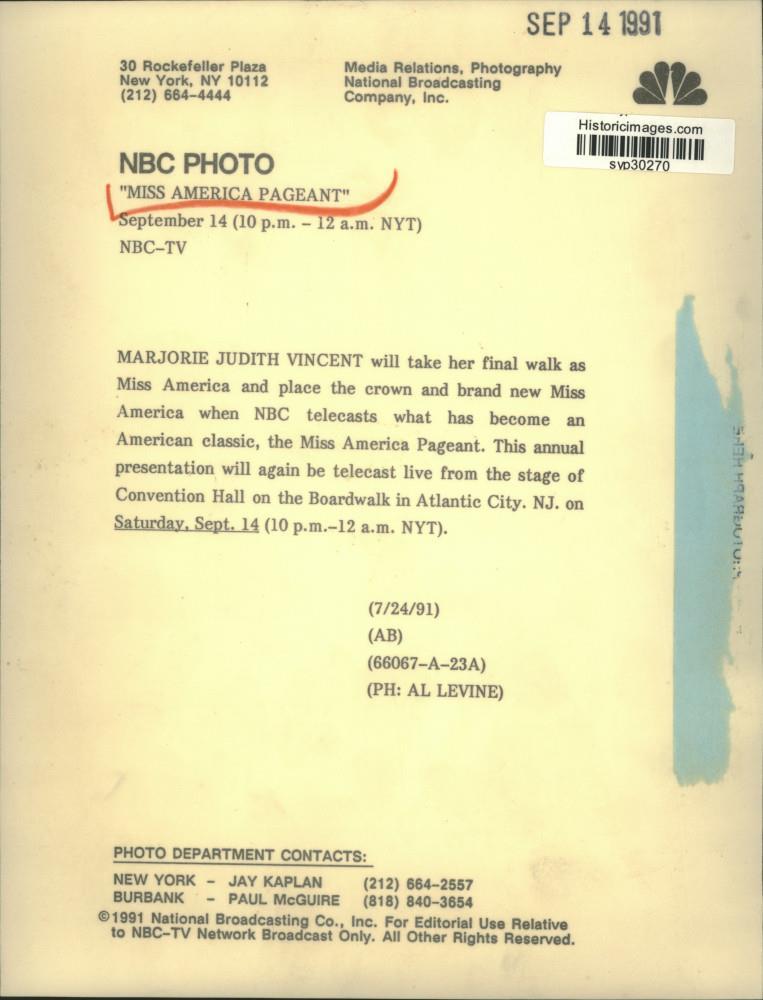 Marjorie Judith Vincent Miss America 1991 Marjorie Vincent Is A Member