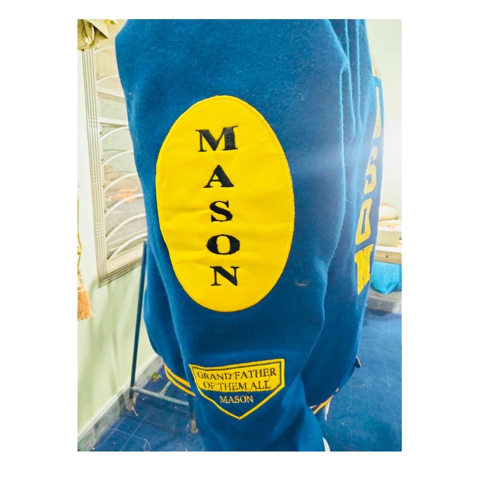 Varsity jackets,MASTER MASON Jackets,Masonic lattermen Jacket M.M Royal ...