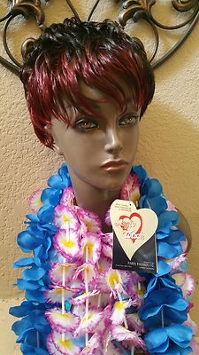 Magic Touch Tapered Claw Curled Short Wig w/Burg Bangs. #FT1BxBurg. | eBay