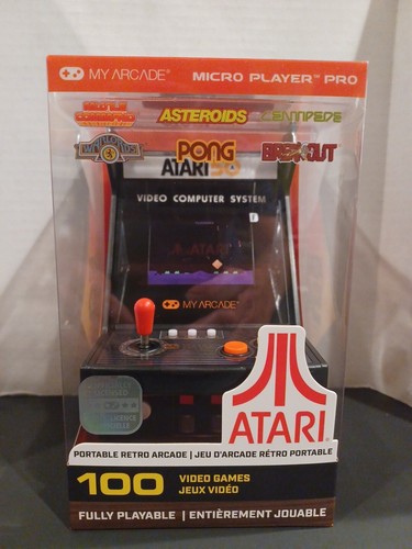 Atari My Arcade Micro Player Pro: 100 Video Games, 6.75" Mini Arcade ...