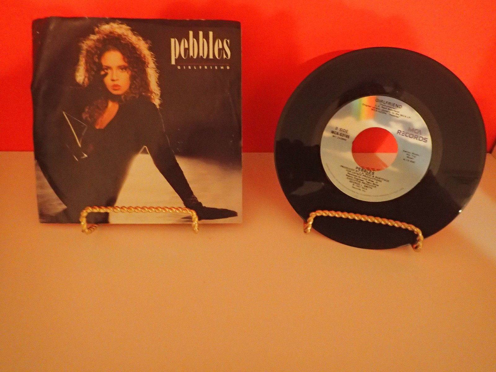 Pebbles "Girlfriend" 45 RPM Record W/Picture Sleeve | eBay