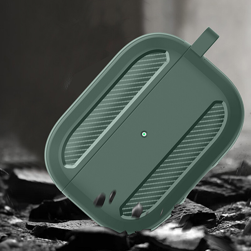 Protective Carbon Fibre Apple Airpod Case TPU Cover Skin for Airpods 1 ...