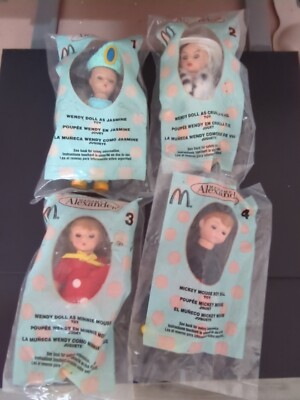 McDonald's Madame Alexander Mini Dolls Disney Collectibles In Original ...