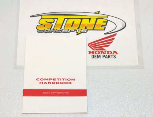 OEM 24 2024 HONDA CRF150R CRF150RB COMPETITION HANDBOOK BOOK CRF 150R ...