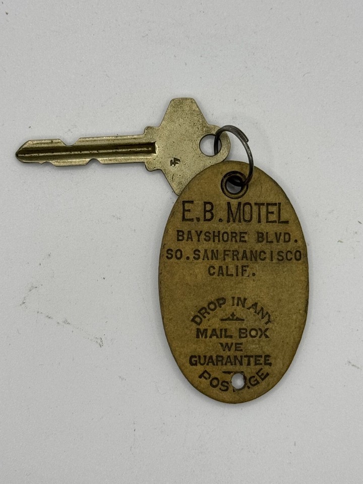 Vintage Hotel Motel Room Key Fobs & Keys California Washington ...