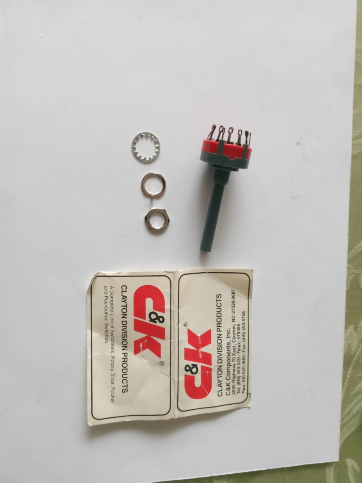1 C&K Rotary Switch, 1 Pole, 12 Position | eBay