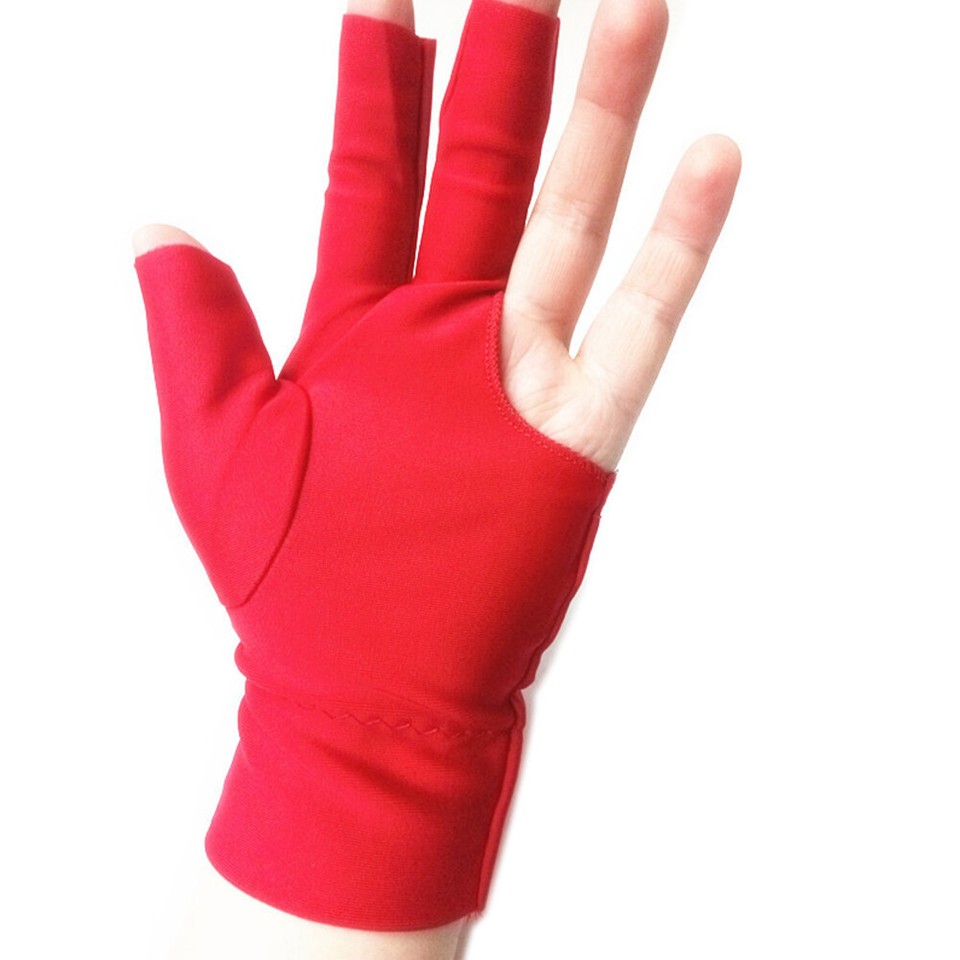 3 Finger Pool Billiard Gloves Snooker Cue Professional Anti-slip Glove ...
