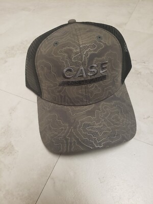 Dri-Duck Brand Case Construction Baseball Cap with Topographic Pattern ...