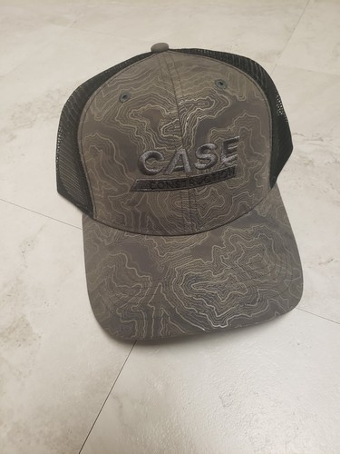 Dri-Duck Brand Case Construction Baseball Cap with Topographic Pattern ...