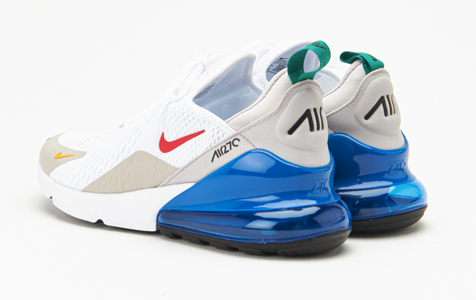 Buy Nike Air Max 270 Shoes White Royal Blue University Red DV3731-100 ...
