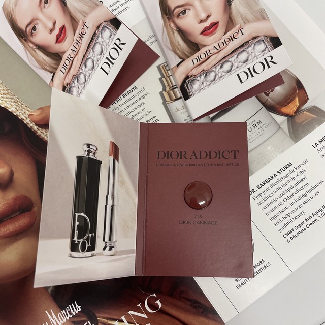 3x Dior Addict Shine Lipstick Sample 0.25 g each - Shade 716 Dior ...