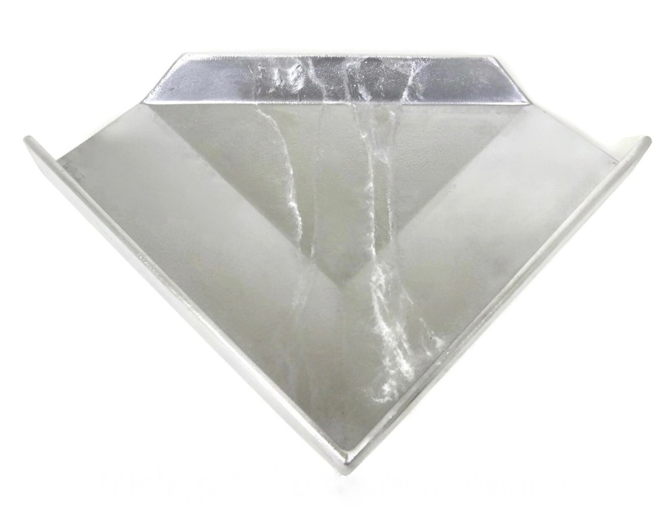 NEW One Boat Transom Corner Bracket End Cap Cover Cast Aluminum MADE IN ...